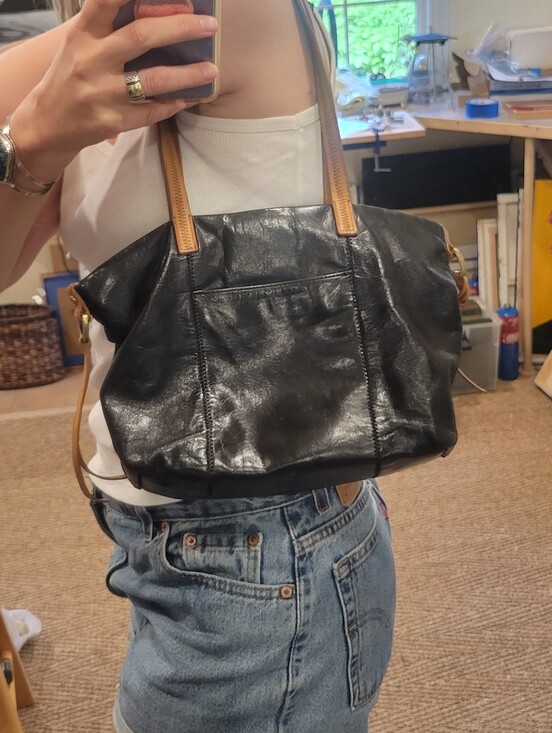 HOBO | Bags | Hobo Black Leather Tote International Cecily Model ...